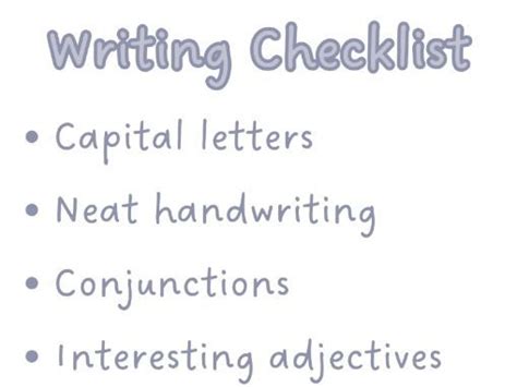Writing Checklist Poster Ks2 Teaching Resources