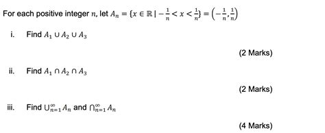 Solved For Each Positive Integer N Let An XRn Chegg