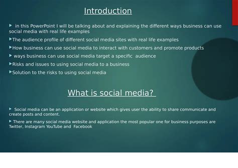 Unit 3 Social Media In Business Assignment 1 All Criterias Complete