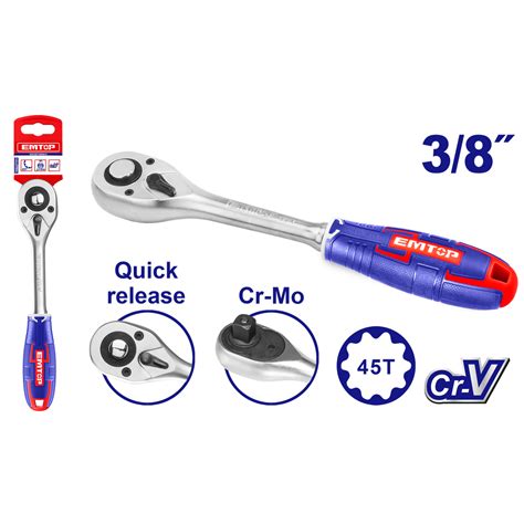 Ratch Tipo Pera Encastre De 38 Con Desconexión Rápida Emtop Ventas Al Por Mayor Y Al Detal