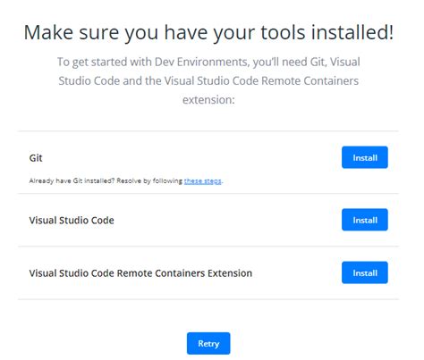 Dev Environments Not Detecting The Tools · Issue 76 · Dockerdev