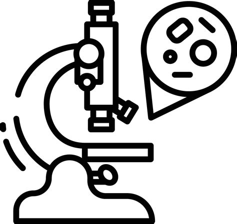 Microscope Outline Illustration 42893975 Vector Art At Vecteezy
