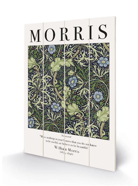 Willaim Morris Seaweed Wood Print The Art Group