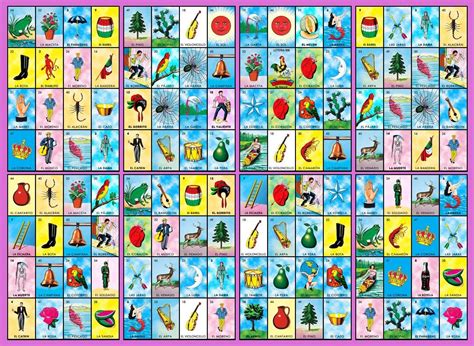 2023 High Quality Printable Loteria Game Board Generator Tablas