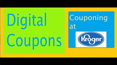 Kroger Digital Coupons Sign In