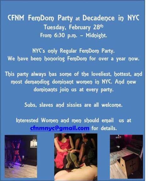 Cfnmfemdompartynyc On Tumblr
