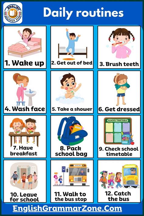 Learn Daily Routine Example Sentences Perfect Way