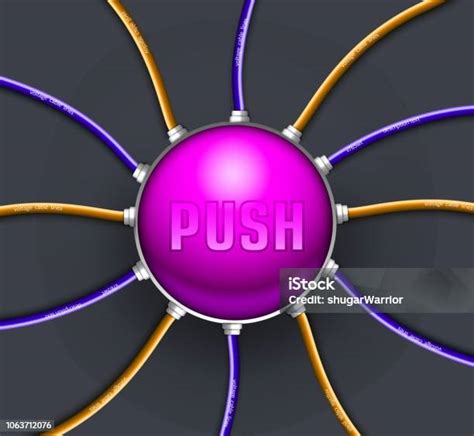 와이어 배경 기술 버튼 추진입니다 벡터 일러스트 레이 션 디자인 0명에 대한 스톡 벡터 아트 및 기타 이미지 0명 개념 개념과 주제 Istock