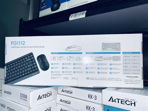 A4tech Fstyler Fg1112 Wireless Compact Keyboard And Mouse Combo Black