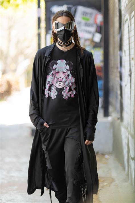 Pastel Goth T Shirt Anime Goth T Shirt Goth Girl Tshirt Etsy