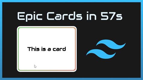 Animated Gradient Border Cards Using Tailwindcss In 1 Minute Youtube