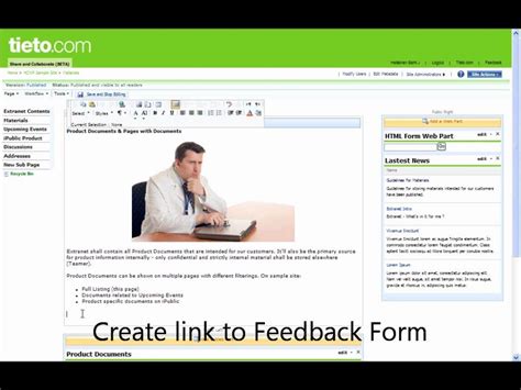 simple feedback form in sharepoint youtube