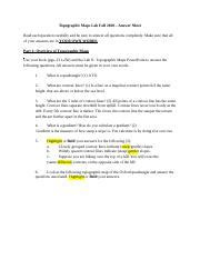 Understanding Topographic Maps Lab Insights And Google Earth Course Hero