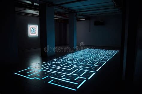 robot running simple program to navigate maze with virtual maze