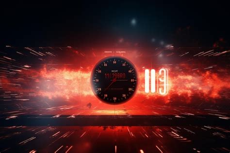 Premium Photo Abstract Representation Of A Countdown Timer Generative Ai