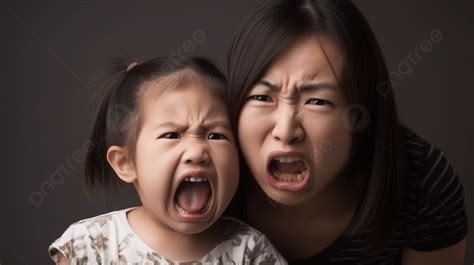 엄마와 아이가 비명을 지르고있다 화난 엄마와 아이가 혀를 내밀고 있다 고화질 사진 사진 코 배경 일러스트 및 사진 무료 다운로드 Pngtree
