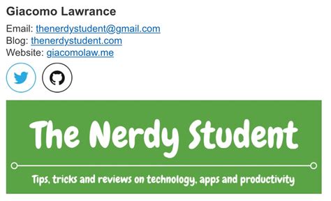 Setting Up A HTML Email Signature Giacomo Lawrance