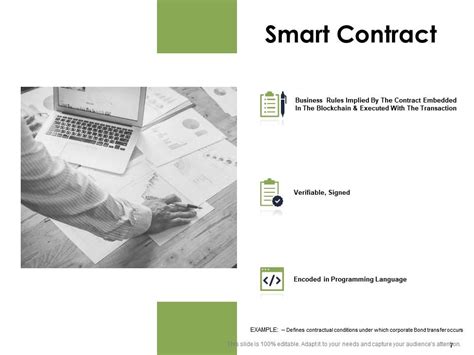 Smart Contracts Blockchain Powerpoint Presentation Slides