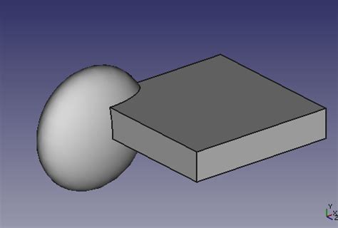 Freecad 楕円体の加算 Xsim