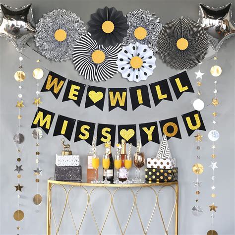 Retirement Party Decorations Blue Gold Artofit
