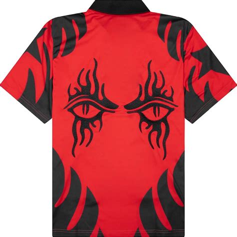Buy Pleasures Afterlife Soccer Jersey Red P24su013 Red Goat
