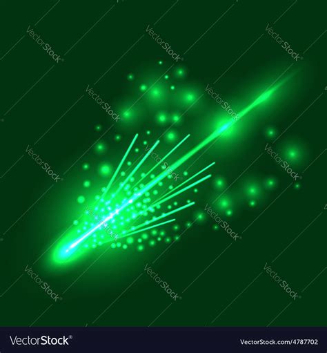 Falling Meteorite Royalty Free Vector Image Vectorstock