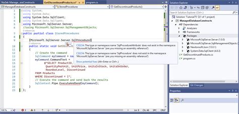 sqlprocedure does not exist in the namespace microsoft sqlserver server