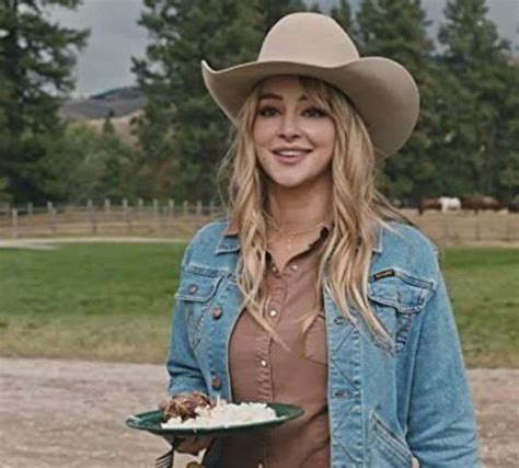 Hassie Harrison Yellowstone Laramie Blue Denim Jacket