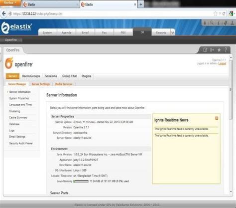 Openfire Server Settings Download Scientific Diagram