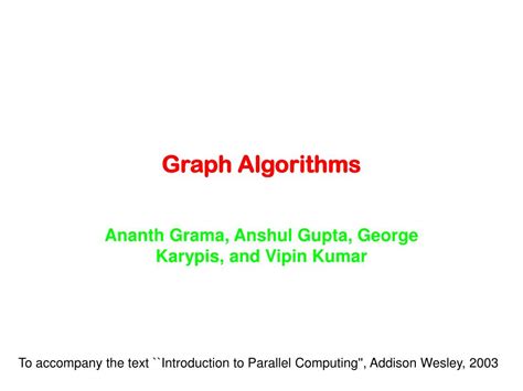 Ppt Graph Algorithms Powerpoint Presentation Free Download Id