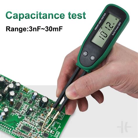 Mestek Smart Smd Tester Auto Range Scan Tweezer Digital Multimeter Resistance Capacitor Diode