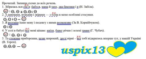 Прочитай Запиши схеми до всіх речень 1 Зібралась вся сімя бабуся мама й тато два братики