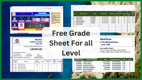 Grade Sheet Maker Software For Basic And Secondary Level For Free Skultech