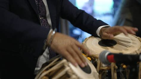 Hand Tapping A Bongo Drum In Close Up Stock Video Video Of Equipment