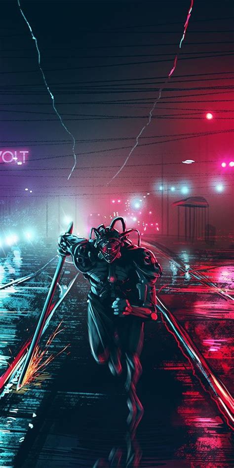 Завантажити шпалери на робочий стіл ПК Неон Кіберпанк Наукова Фантастика безкоштовно 864442