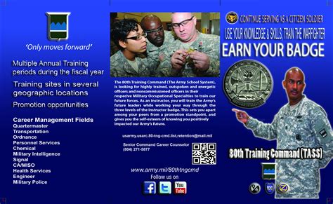 Earn Your Badge At The 80th Training Command Tass Article The United States Army