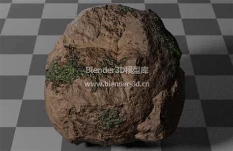 苔藓泥土土地贴图 Blender材质球纹理贴图模型下载 Blender3d模型库