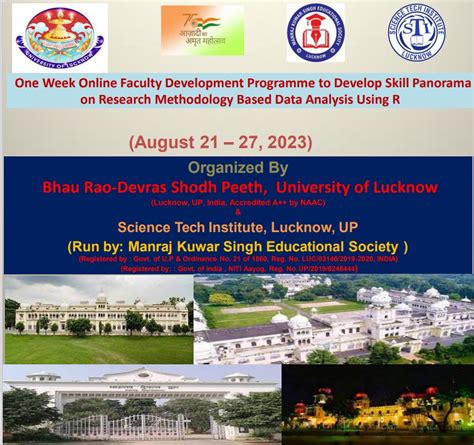 Luone Week Online Faculty Development Programme To Develop Skill Panorama On Research
