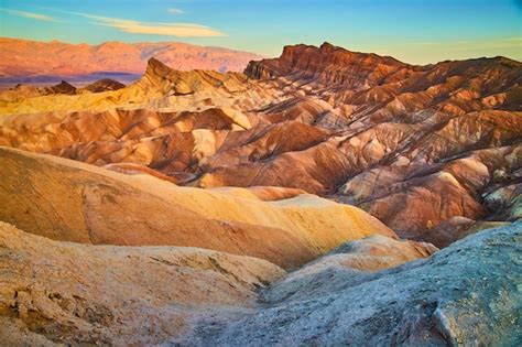Premium Photo Zabriskie Point Sunrise In Death Valley National Park