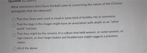 Solved What Conclusions Does Davis Kimball Come To