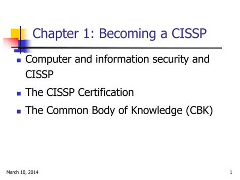 PPT Chapter 1 Becoming A CISSP PowerPoint Presentation Free Download ID 67023