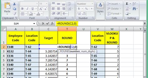 Excel Round Roundup And Rounddown Function Combination Of Vlookup With Round In Microsoft