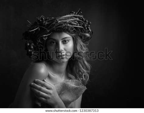 Стоковая фотография 1230387313 Amazing Blonde Woman Portrait Beautiful