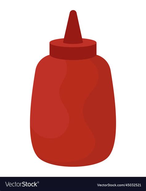 Sauce Bottle Design Royalty Free Vector Image Vectorstock