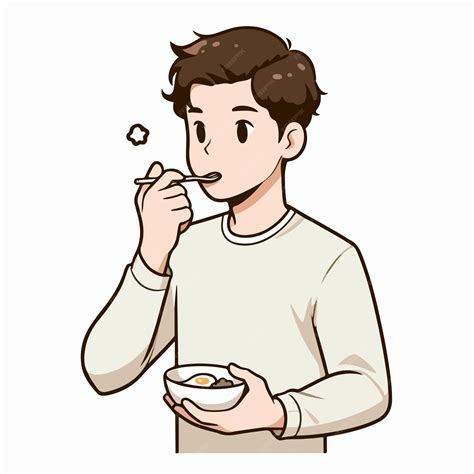 Vectors Of People Eating Their Food Premium Ai Generated Vector