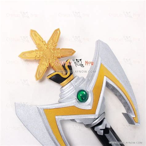 Power Rangers Mystic Force White Ranger Snow Staff Cospaly Props