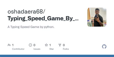 Github Oshadaera68typingspeedgamebypython A Typing Speed Game By Python