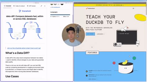 open source data diff integration with motherduck demo sung won chung