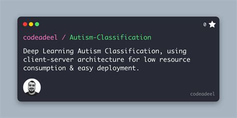 Github Codeadeelautism Classification Deep Learning Autism