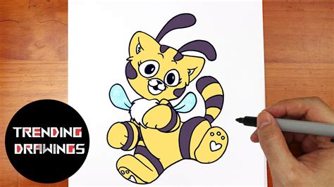 How To Draw Poppy Playtime Character Cat Bee Ste By